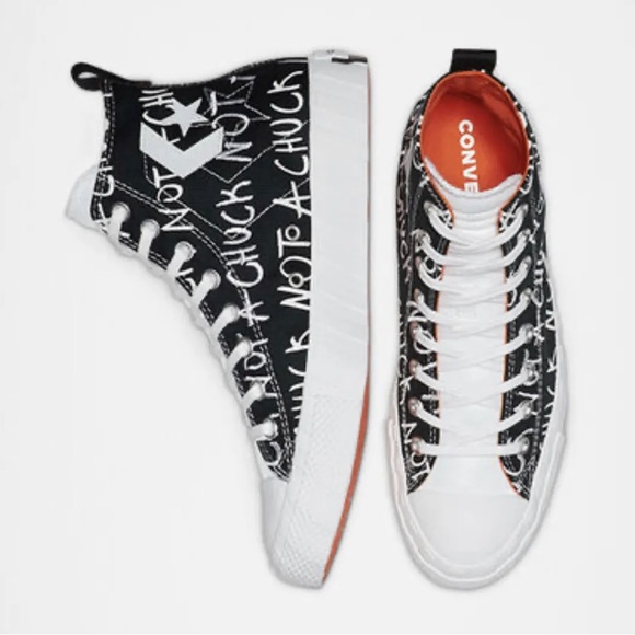 Converse | Shoes | Converse Unttl3d High Top 16652c Black Bold Mandarin ...